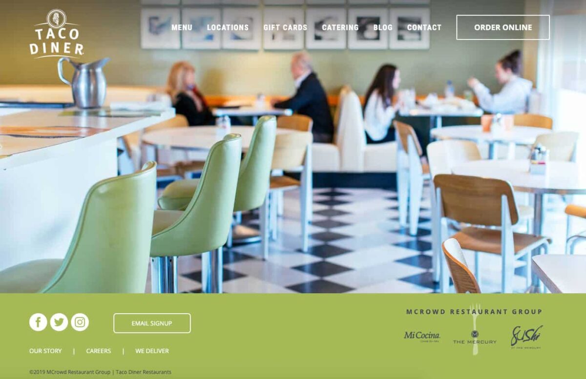 Taco Diner by Atomic - Web Design Portfolio for Restaurants